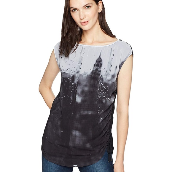 Kenneth Cole | Tops | Kenneth Cole New York Skyline Empire State Ruched ...